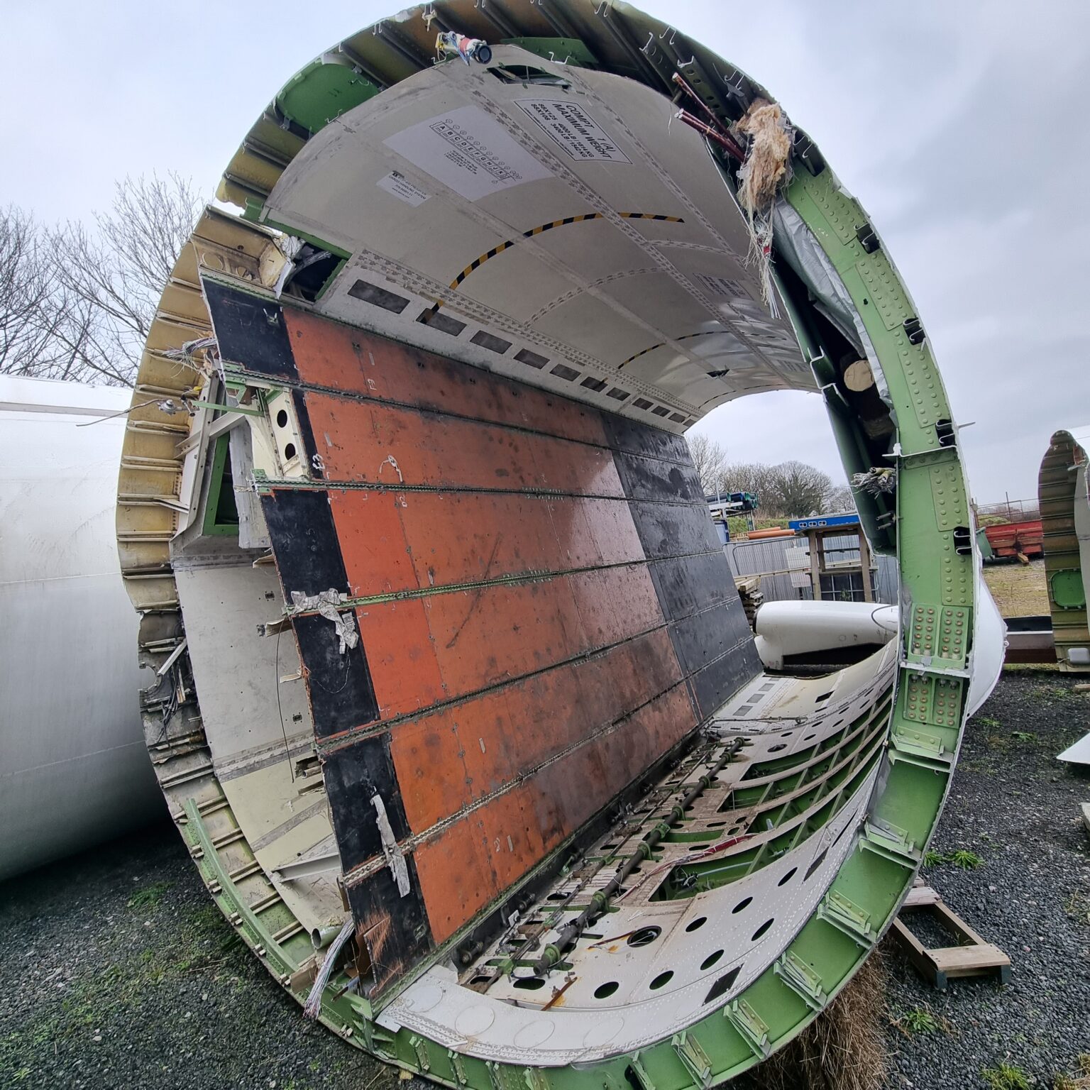 737 Fuselage Section with Cargo Door from GB Salvage
